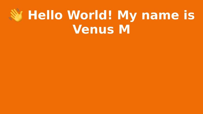 Hello World with Html, CSS, JS