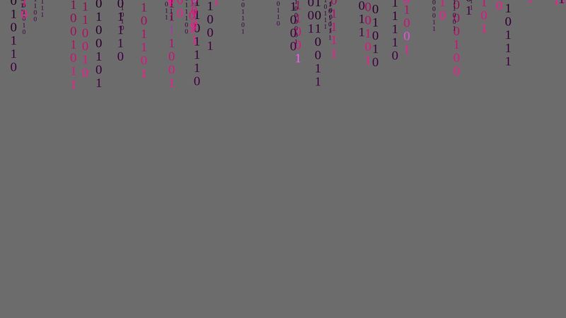 Pink Binary Rain