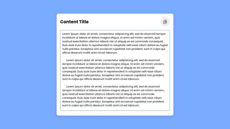 Copy Text Content To Clipboard (Coding Snow)