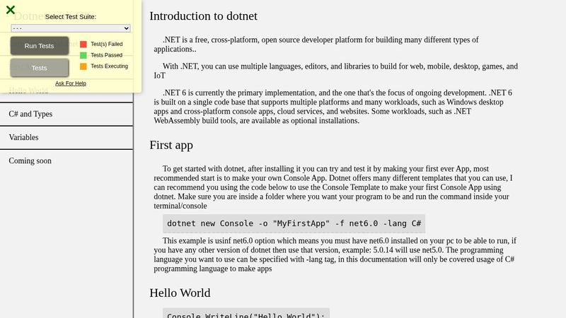 FCC: Technical Documentation Page