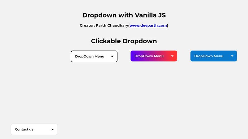 Custom Dropdown/JS/Javascript Dropdown