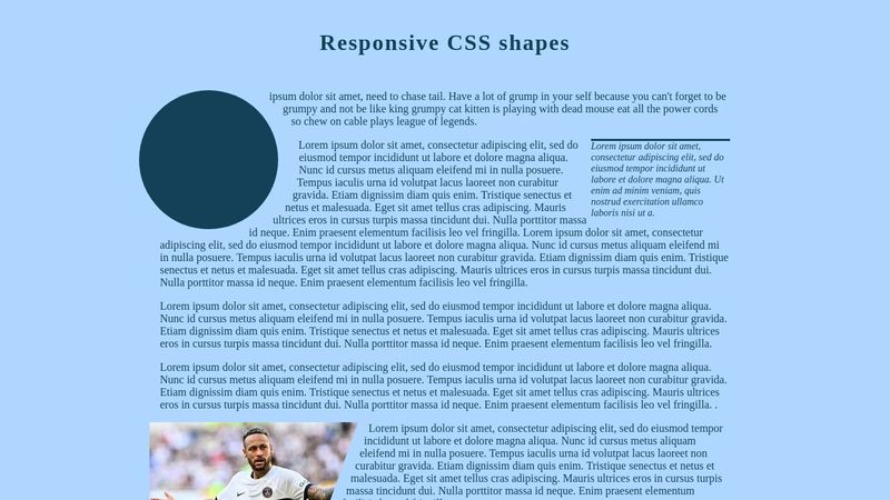 Responsive CSS shape