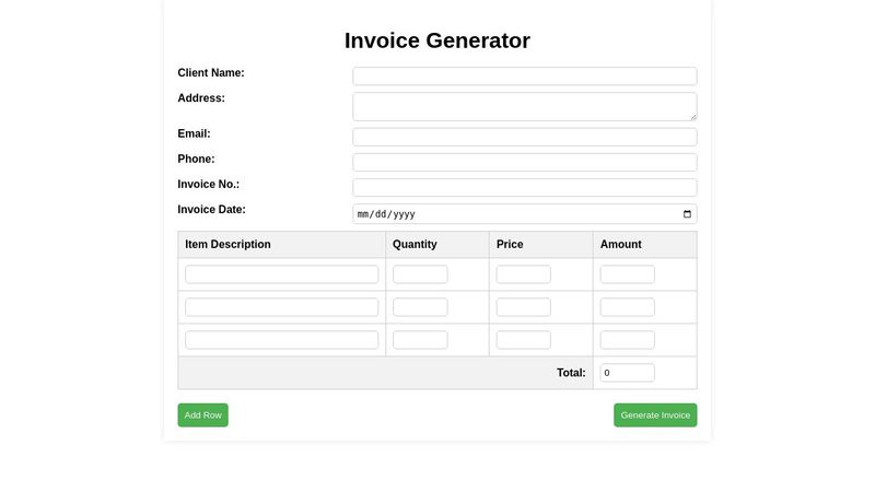 Invoice Generator