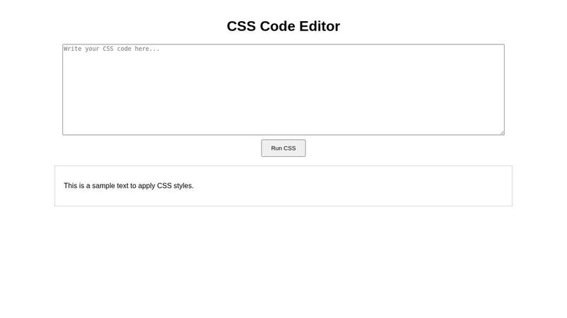 css editor