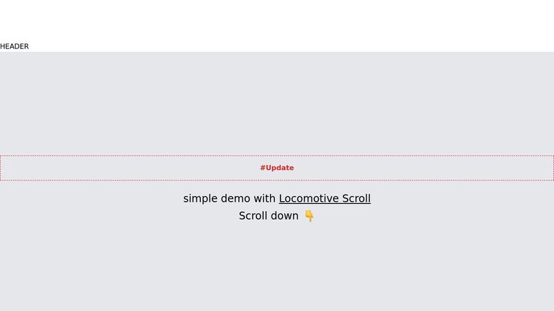 locomotive Scroll & Tailwind CSS