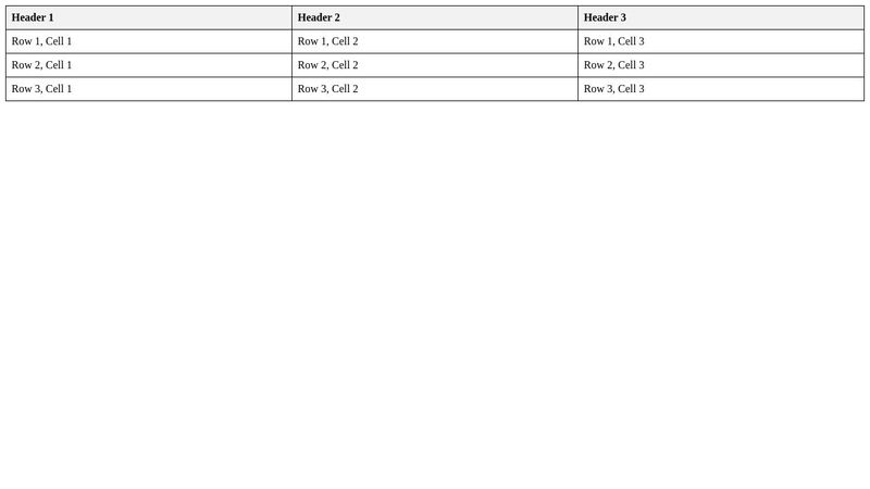Table with expandable rows