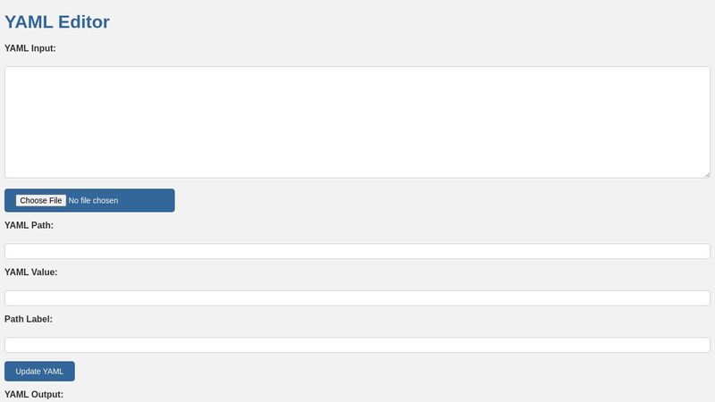 ChatGPT Programmed Yaml Tool