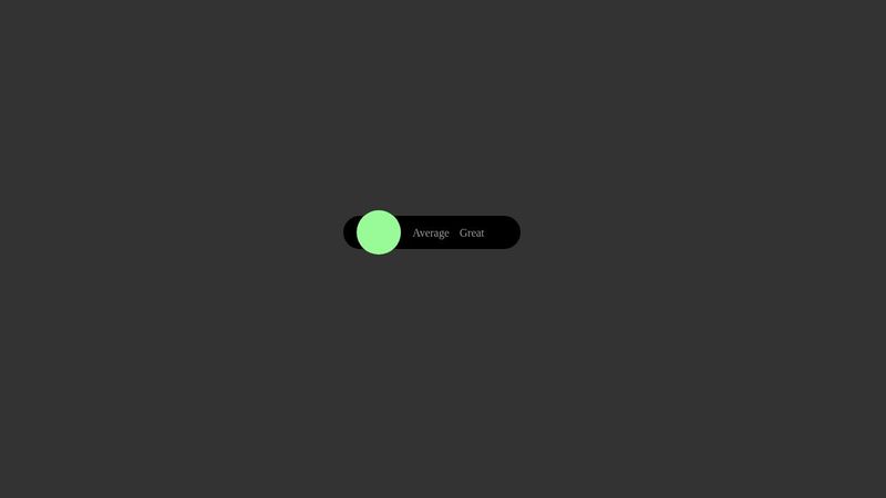 Animated switch for radio buttons (css only)