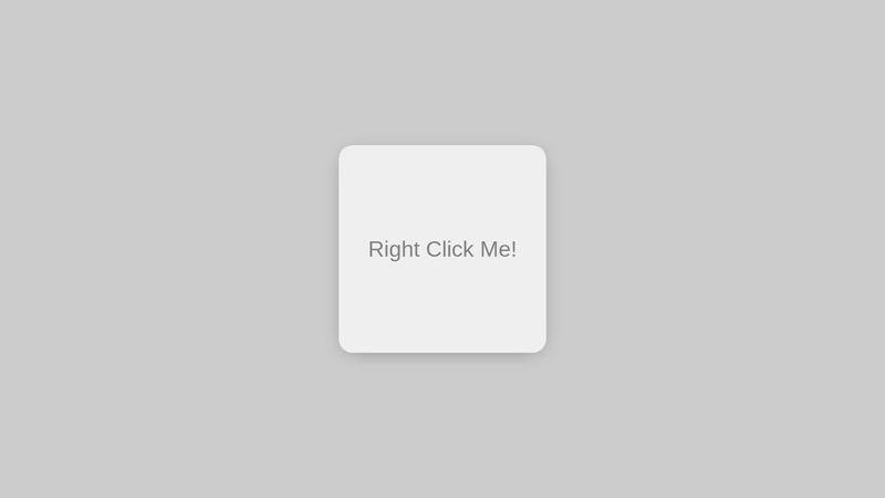 Custom Right Click Context Menu Using Html Css And Javascript 5940