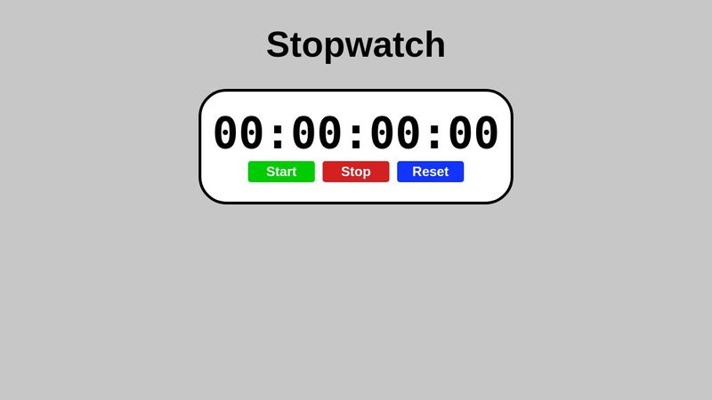 Stopwatch Challenge