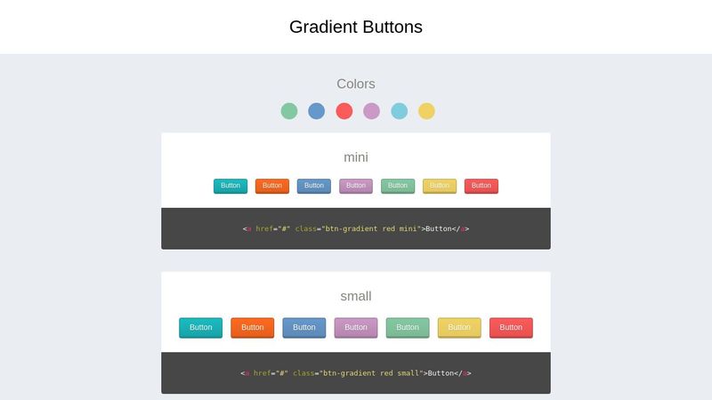 CSS Gradient Buttons