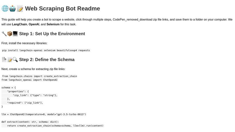 Web Scraping Bot-ZipFiles