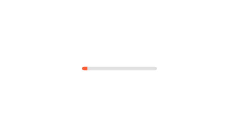 CSS loading animation - progress bar 2