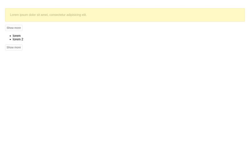 Pure CSS read more toggle