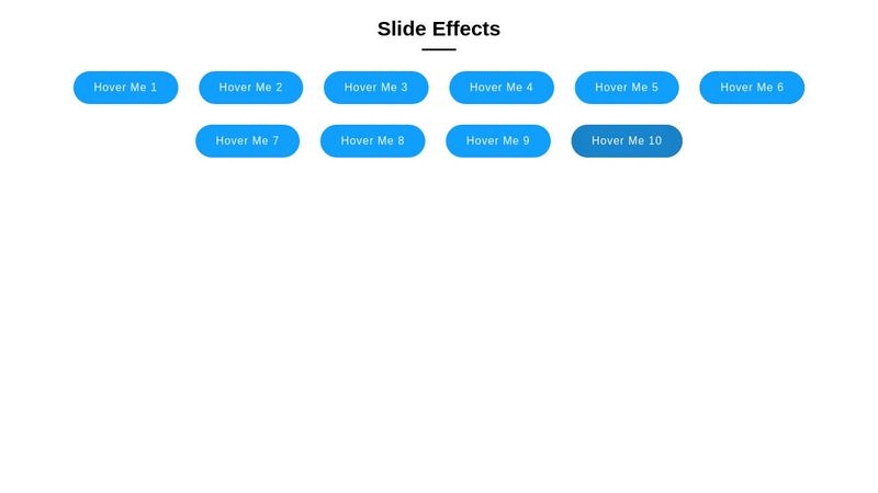 10 CSS Button Hover Effect | Buttons Animation & Hover Effects