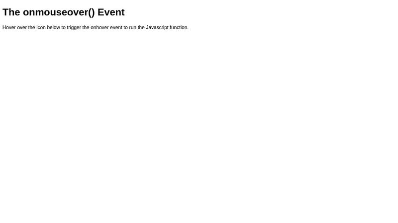 Javascript's onmouseover() event