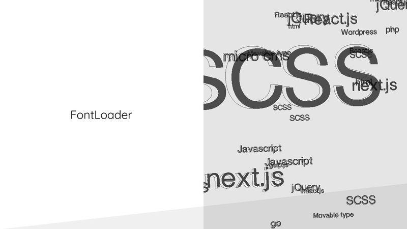 three.js - font loader