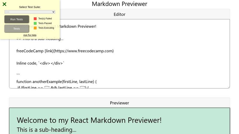 markdown-previewer-fcc