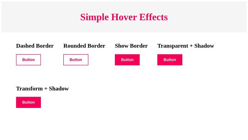 Button hover effect