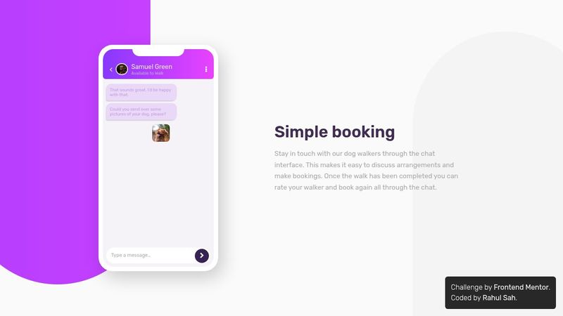 Animated Chat App Landing Page