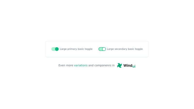 Tailwind CSS Toggles - WindUI