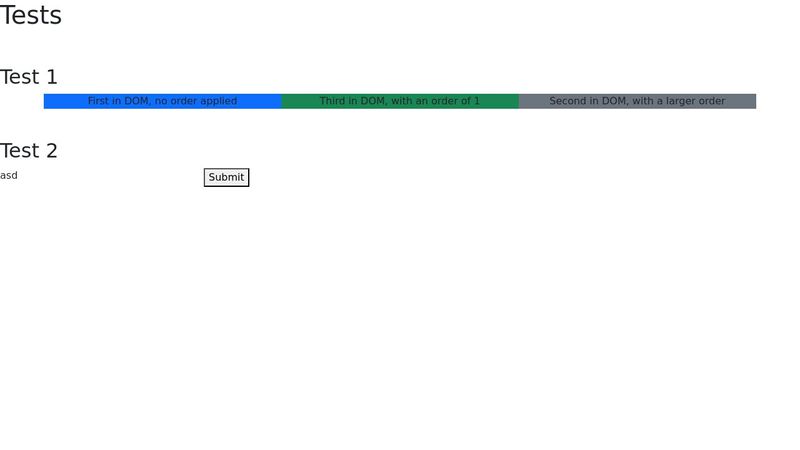 Bootstrap Order Tests