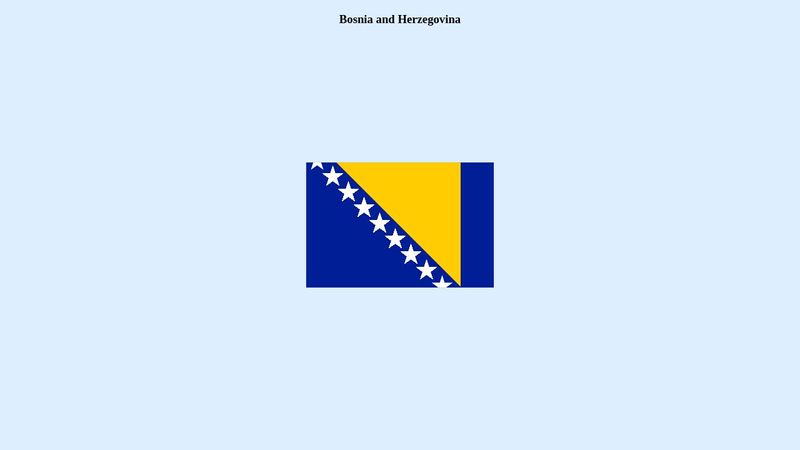 CSS Flag : Bosnia and Herzegovina