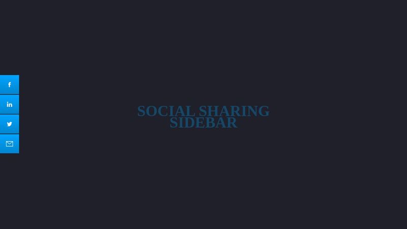 Social Sharing Bar with Hover Animations