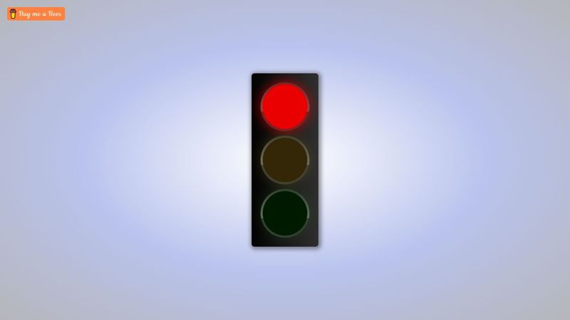 Pure CSS 3 phases traffic lights