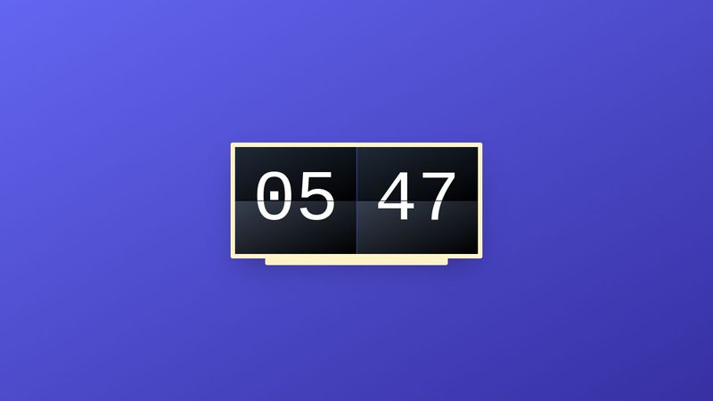 Flip Clock with Tailwind