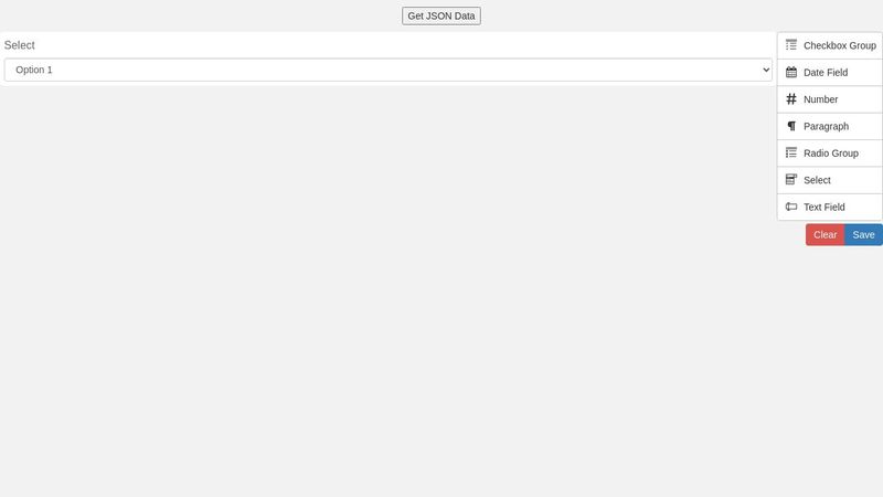 formBuilder: actions -> getData (including fix for single selects)