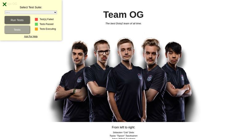 Team OG Tribute Page