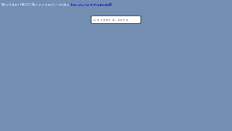 Textarea Auto expand textarea-auto-expand