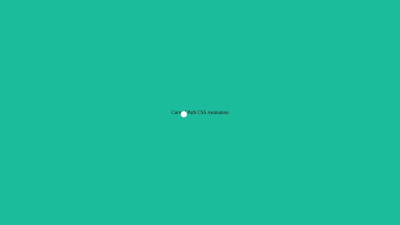 Curved Path CSS Animation