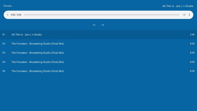 Responsive Audio Player