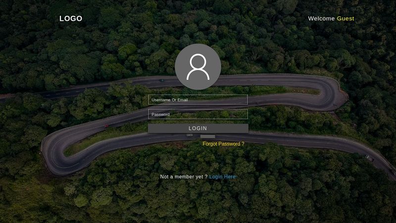 beautiful login page design using html and css 3