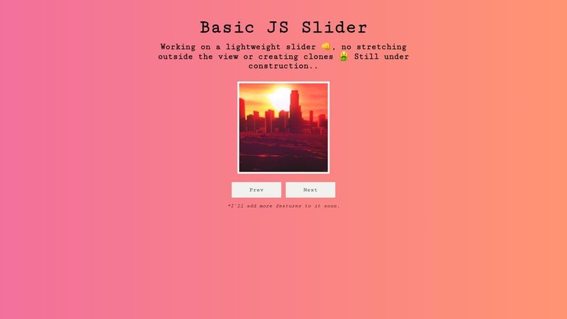 Simple JS Slider w/Fade