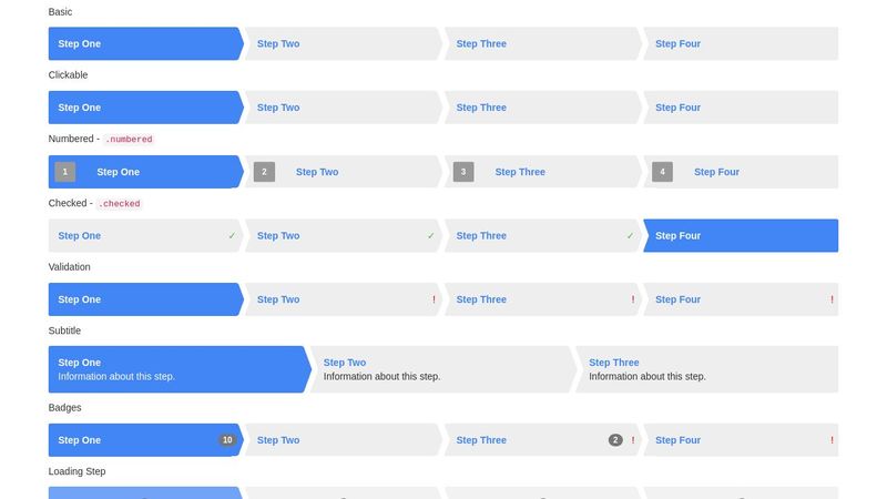 Responsive Multi Step Indicator - CSS