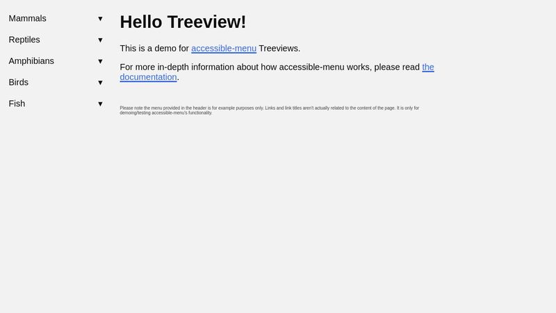 Treeview Example
