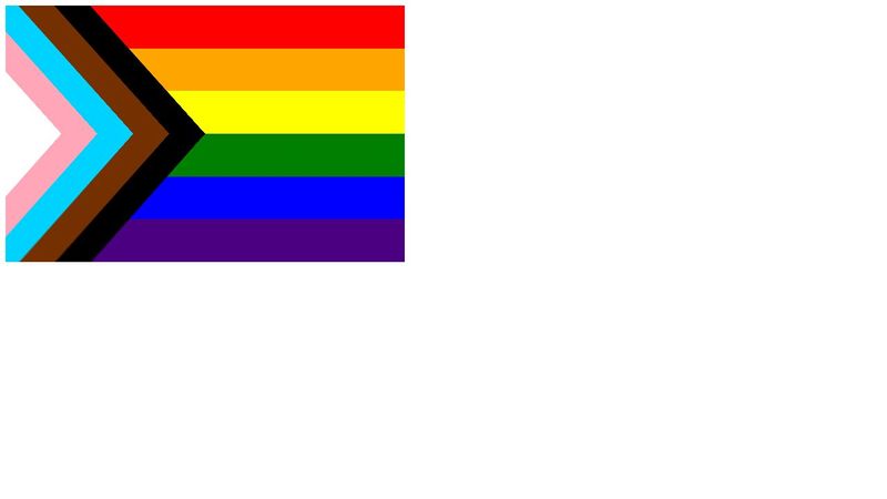 LGBTQ+ Flags in CSS: Progress Pride Flag