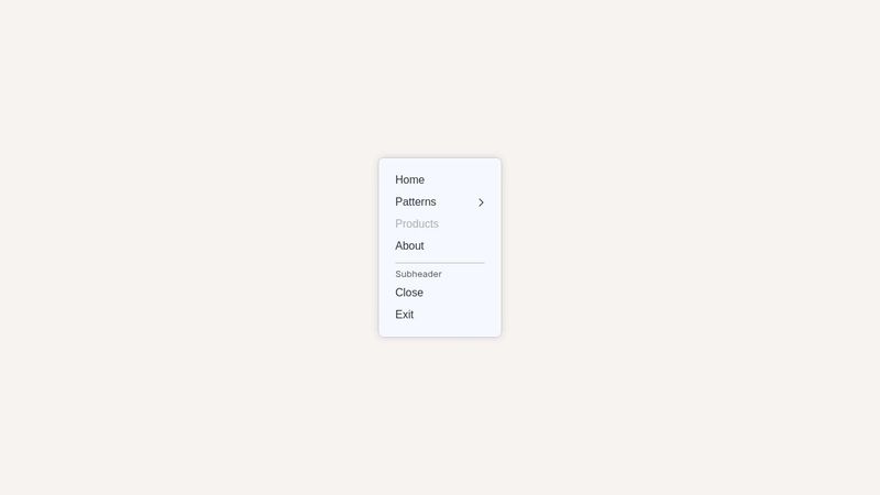 Pure CSS Multilevel Menu