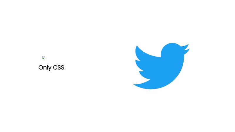 Only CSS Twitter Logo
