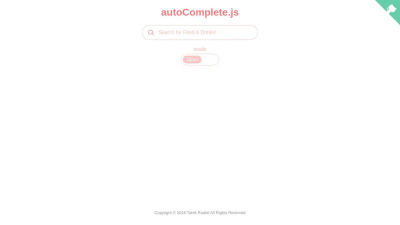 autoComplete.js [AutoFocus + Keypress]