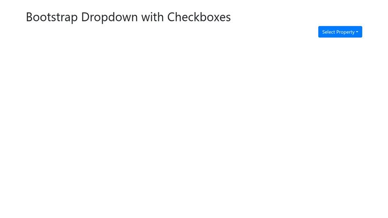 Bootstrap Dropdown with Checkboxes
