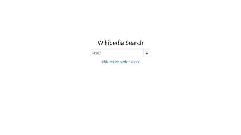 Wikipedia Search
