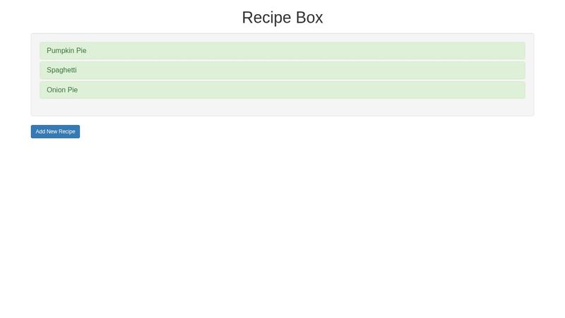 freeCodeCamp : Build a Recipe Box