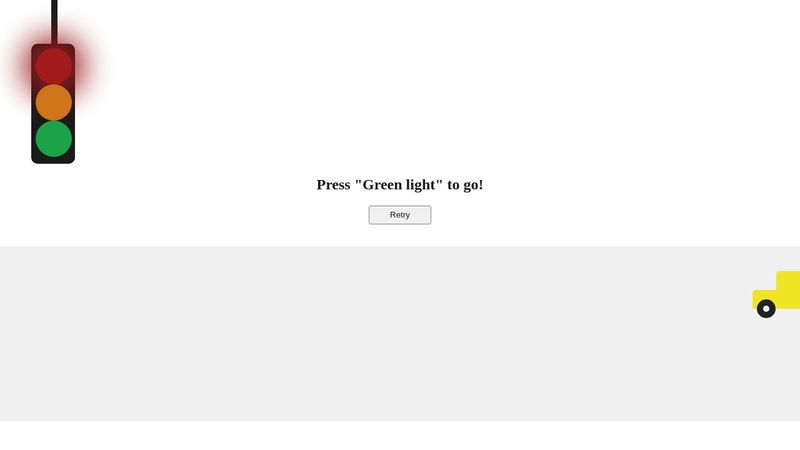 Traffic light and car animation (CSS, jQuery)