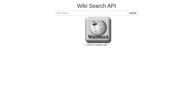 Wiki Search API