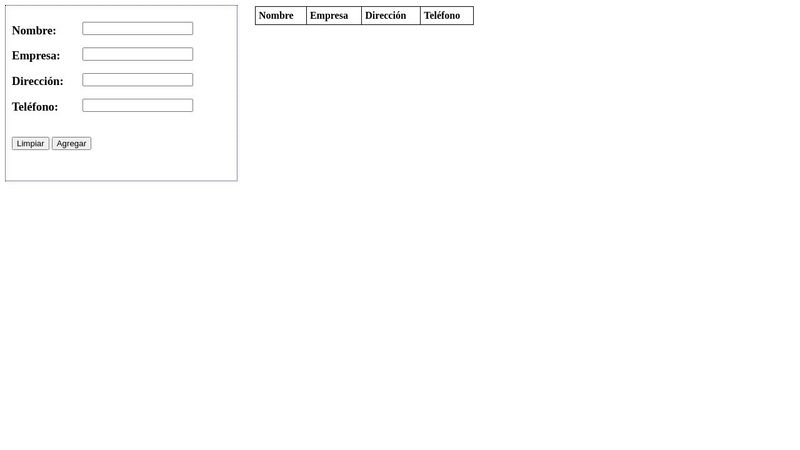 Save, edit and delete data with html css and JS