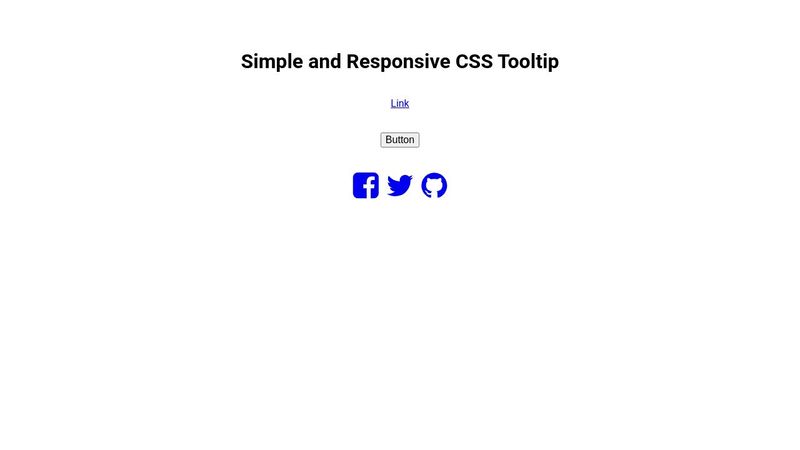 Simple and Responsive CSS Tooltip